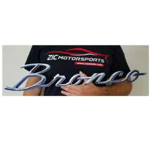 Ford Bronco Script Metal Wall Sign - 26" X 7" - Bronco Corral